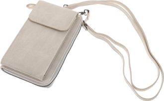 Beaupretty BCOATH Pu Leder Handytasche Damen mit Verstellbarem Gurt Kleine Umh&auml;ngetasche mit M&uuml;nzfach und Kartenfach Tragbare Geldb&ouml;rse f&uuml;r Outdoor und Alltag Mi