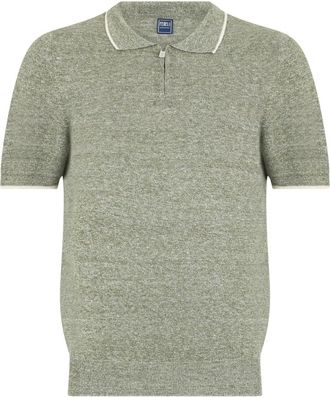 Fedeli Homme, Tops, Vert, Taille: L Pull Polo Manches Courtes