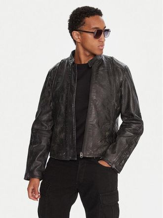 G-Star Raw Lederjacke D26931-E082 Grau Regular Fit
