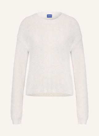 HUGO BOSS Hugo Pullover Slookiya Mit Glitzergarn beige