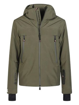 Moncler veste zippée à capuche - Vert