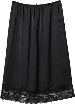 Marc Jacobs Femme, Jupes, Noir, Taille: 40 FR Satin Slip Skirt