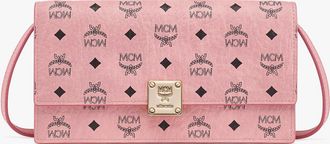 MCM Aren Crossbody-Brieftasche in Visetos SOFT PINK VISETOS