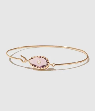 Pascale Monvoisin Bracelet Jonc Orso Améthyste Violet