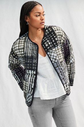 Next Steppjacke Steppjacke aus 100 % Baumwolle mit Druckkn&ouml;pfen (1-St)