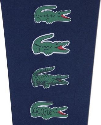 Lacoste Hoodie Lacoste Kids Kapuzenjacke navy mit Krokodil-Print an den &Auml;rmeln