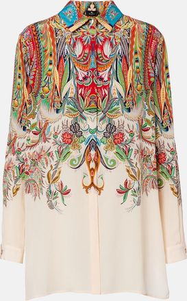 Etro Chemise en soie &agrave; imprim&eacute;
