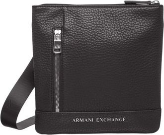 A|X Armani Exchange Homme, Sacs, Noir, Taille: ONE Size Sac bandouli&egrave;re plat avec poche ext&eacute;rieure