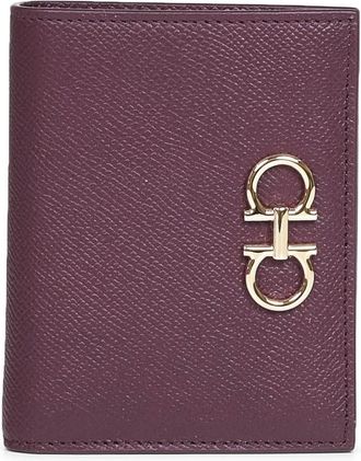Ferragamo Gancini Bifold Wallet - - Accessories - Damen - Lila - ONE SIZE