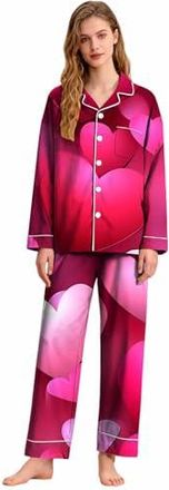 Generic Ensemble pyjama long et pantalon de pyjama tendance et d&eacute;contract&eacute; pour femme, Ht1, XXL