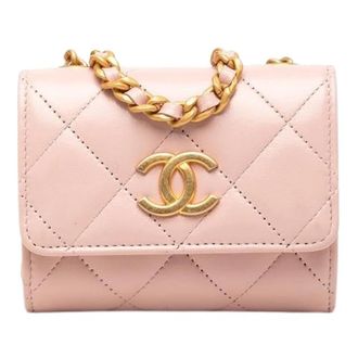 Chanel Pre-owned Mini Mini Matelasse Lammleder Schultertasche - - Pre-owned - Damen - Rosa - ONE SIZE