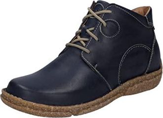 Josef Seibel Femme Bottines à Lacets Neele 46, Dame Bottines,Largeur G (Normale),Semelle intérieure Amovible,Bleu (Ocean),38 EU / 5 UK