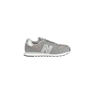 New Balance Homme, Chaussures, Gris, Taille: 38 1/2 EU Baskets en Polyester Gris avec Logo Contrastant