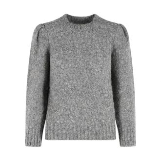 Isabel Marant Emma Pullover mit Puff&auml;rmeln - - Knitwear - Damen - Grau - XS