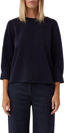 Comma Weiches Sweatshirt mit 3/4-Ärmeln