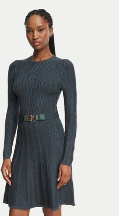 Guess Strickkleid W6BK64 Z1569 Gr&uuml;n Regular Fit