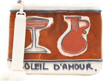 Alemais Femme, Sacs, Orange, Taille: ONE Size Soleil DAmour Patch Zip Pouch