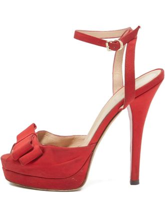 Fendi chaussures &agrave; plateforme - Rouge
