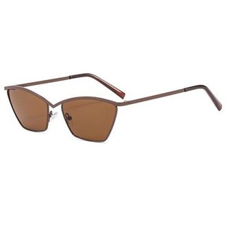 Generic Lunettes De Soleil En M&eacute;tal For Hommes, Id&eacute;ales For Les Sports Plein Air Et La Conduite(Brown)