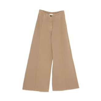 Forte_Forte Meine Hose - - Trousers - Damen - Beige - L