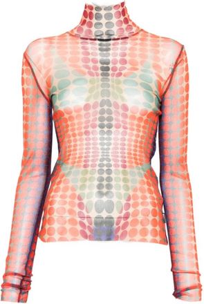 Jean Paul Gaultier Femme, Tops, Multicolore, Taille: 36 FR Top &agrave; motifs