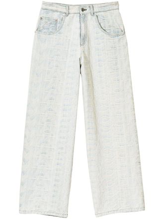 Marc Jacobs jean ample The Monogram - Gris