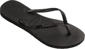 Havaianas Femme, Chaussures, Noir, Taille: 39 EU Glitter II Tongs - Noir