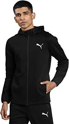 Puma Puma Evostripe Core Fz Ho Sweat-shirt pour homme, Homme, Maillot de surv&ecirc;tement, 585812-01, Puma noir, M