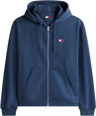 Tommy Hilfiger Sweat &agrave; capuche zipp&eacute; en coton m&eacute;lang&eacute;