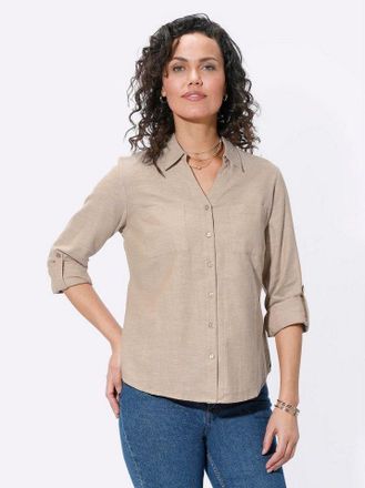Witt Klassische Bluse Flanell-Bluse Langarm