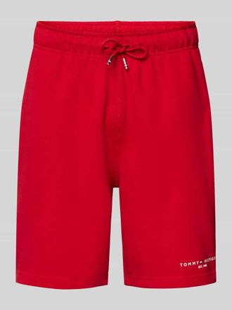 Tommy Hilfiger Regular Fit Sweatshorts mit Label-Print