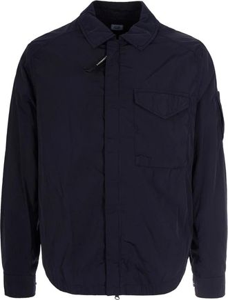 C.P. Company C.p. Company, Homme, Vestes, Bleu, Taille: M Giubbino Overshirt