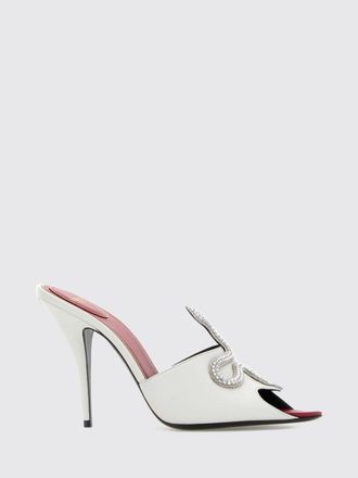 Valentino Garavani Mules en cuir avec VLogo Signature et strass