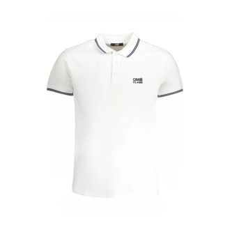 Cavalli Klassisches Polo-Shirt mit Kontraststickerei - - Tops - Herren - Wei&szlig; - XL