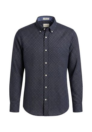 GANT Herren Hemd aus Leinen und Baumwolle