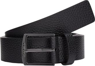 Calvin Klein Ceinture Homme Ck Casual 35mm Cuir, Noir (Ck Black Pebble), 105 cm