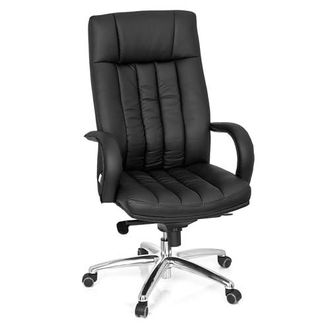 hjh OFFICE 724200 Fauteuil de Direction XXL G 300 Similicuir Noir Chaise pivotante Poids Lourd 150kg Chaise de Bureau