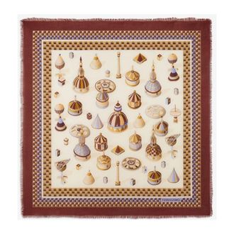 Ferragamo Nadir Print Seidenschal - - Accessories - Damen - Mehrfarbig - ONE SIZE