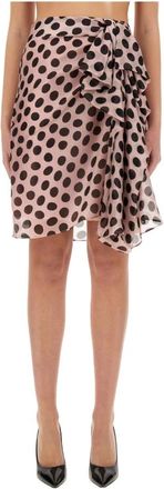 Nina Ricci Femme, Jupes, Rose, Taille: 38 FR Skirt With Asymmetrical Bow Detail