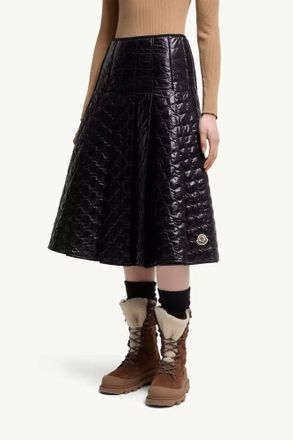 Moncler Quilted Nylon Skirt - Black