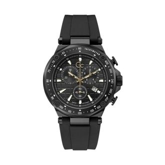Guess Homme, Accessoires, Noir, Taille: ONE Size Montre Chronographe Sport en Silicone
