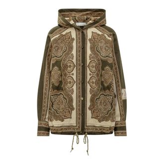 Zimmermann Mahon Hooded Shirt - - Jackets - Damen - Mehrfarbig - S
