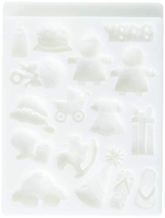 Städter Deko-Flex Model Baby, Silikon, Weiß, 15 x 20 x 2 cm