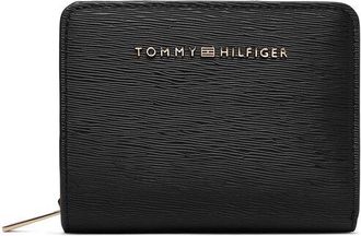 Tommy Hilfiger Geldb&ouml;rse Th Modern Med Za W/Flap AW0AW18932 Schwarz
