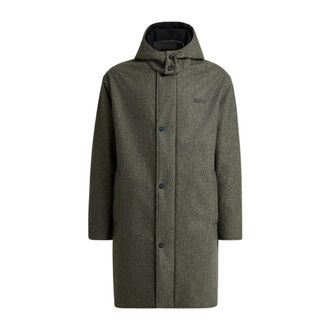 Kiton Wollmantel mit Kapuze - - Coats - Herren - Grau - L