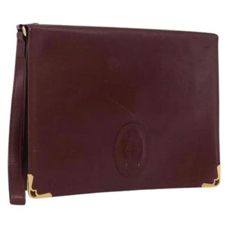 Cartier Pre-owned Leder Clutch - - Pre-owned - Damen - Rot - ONE SIZE