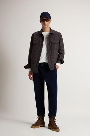 Woolrich Herren Flanell-Overshirt Oxbow aus Wollmischung mit Plaidmuster Braun Größe XXL