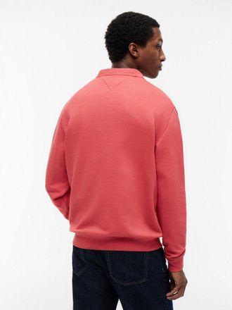 Tommy Jeans Sweatshirt TJM REGULAR FLAG CREW NECK Mit besticktem Markenlogo auf Brusth&ouml;he