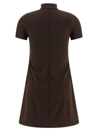 Courr&egrave;ges Womens Brown Polyester Short Dress