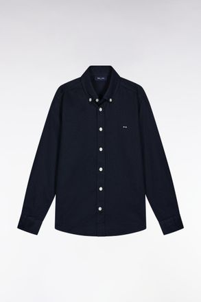 Eden Park Chemise En Piqu&eacute; Coton Marine